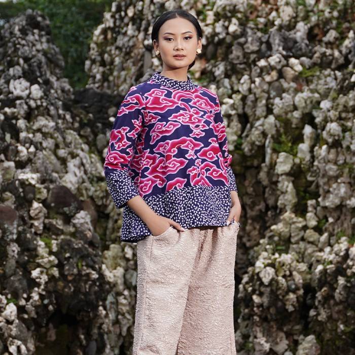 Jual NONA RARA - Okta MGM T1566, Baju Batik Kasual Modern | Shopee ...