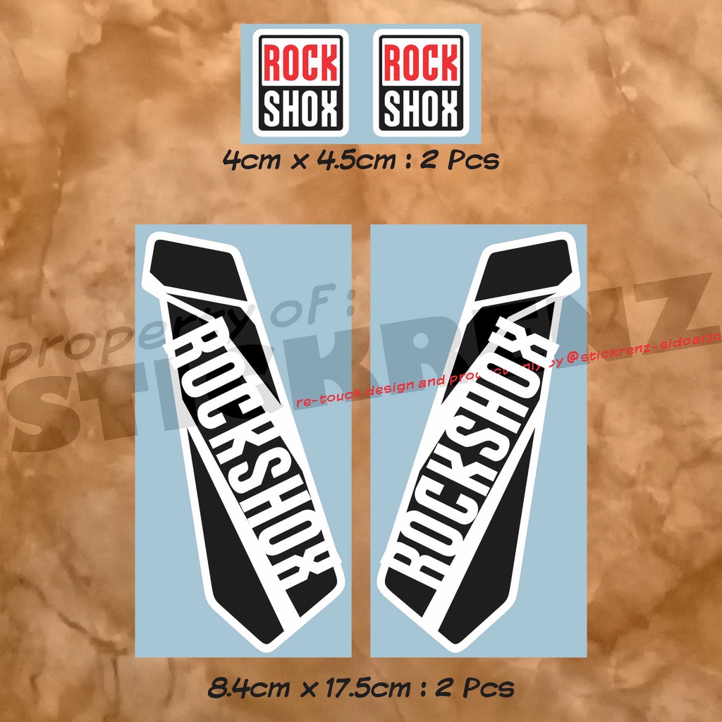 Jual Cutting Sticker Stiker Fork Sepeda Rockshox 01 Custom | Shopee ...