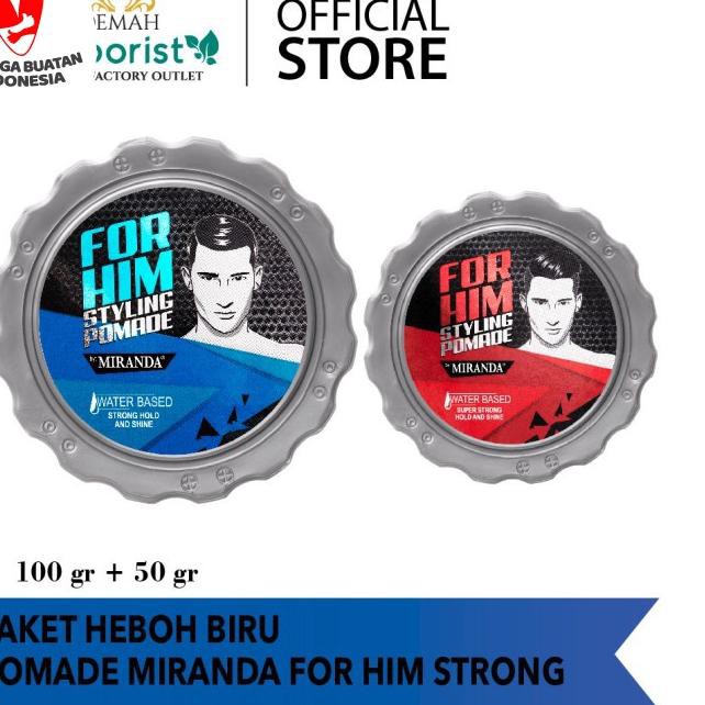 Jual Laris Paket Heboh Pomade nda FOR HIM ong Biru A0V | Shopee Indonesia