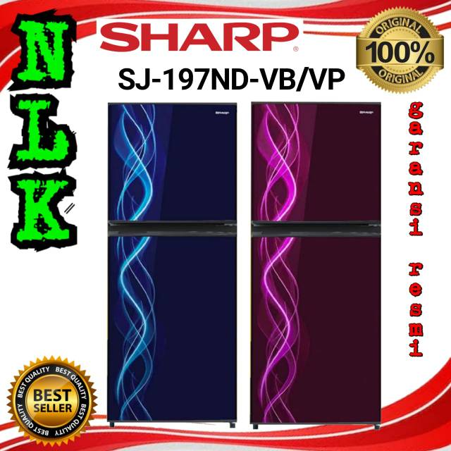 Jual Kulkas SHARP SJ - 197 ND - VB/VP Refrigerator lemari es garansi ...