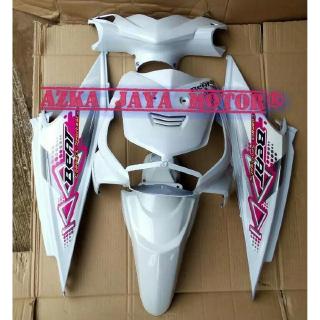 Jual Body Halus Honda Beat Lama Karbu Putih strip pink 2011 | Shopee ...