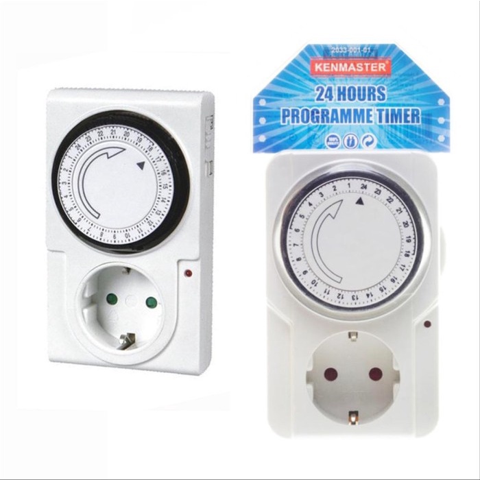 Jual Kenmaster Stop Kontak Timer Listrik 24 Jam Pengaman Saklar Listrik ...