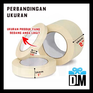 Jual MASKING TAPE 12mm Solasi Lakban Selotip Label Sticker Roll Kertas ...