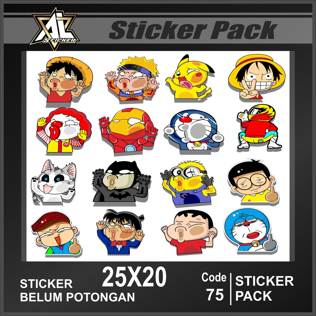 Jual SP75 Sticker Pack Racing Lembaran Sticker Variasi Motor Sticker ...