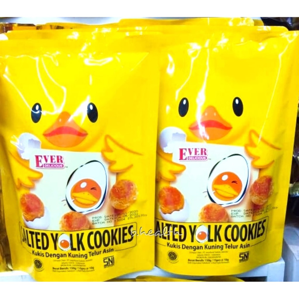 Jual Ever Delicious Salted Egg Yolk Cookies Biscuit Telur Asin Biskuit ...
