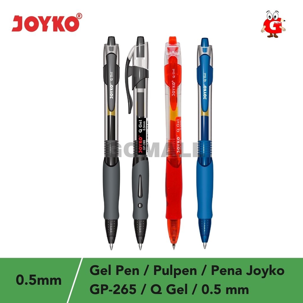 Jual Gel Pen / Pulpen / Pena Joyko GP-265 / Q Gel / 0.5 mm | Shopee Indonesia