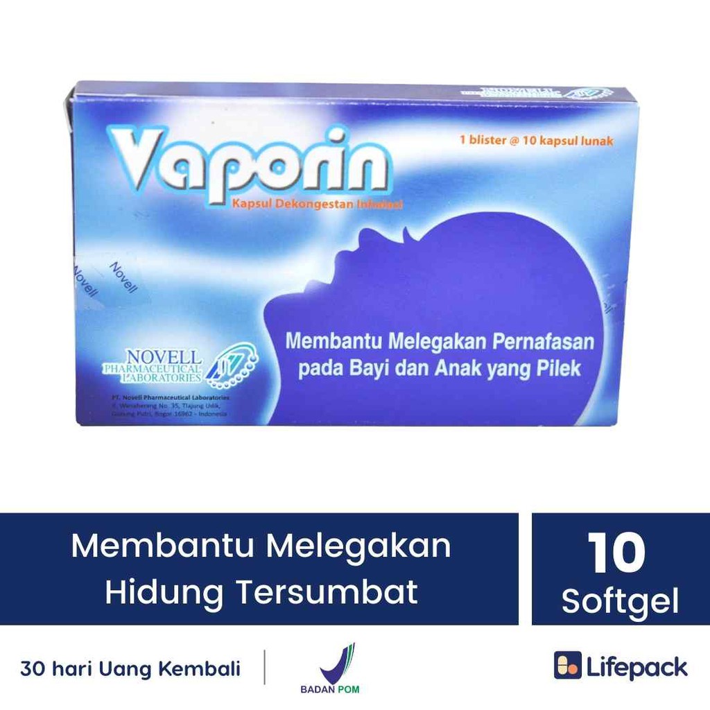 Jual Vaporin Inhalasi Liquid 10 Kapsul - Obat Pilek atau Selesma ...