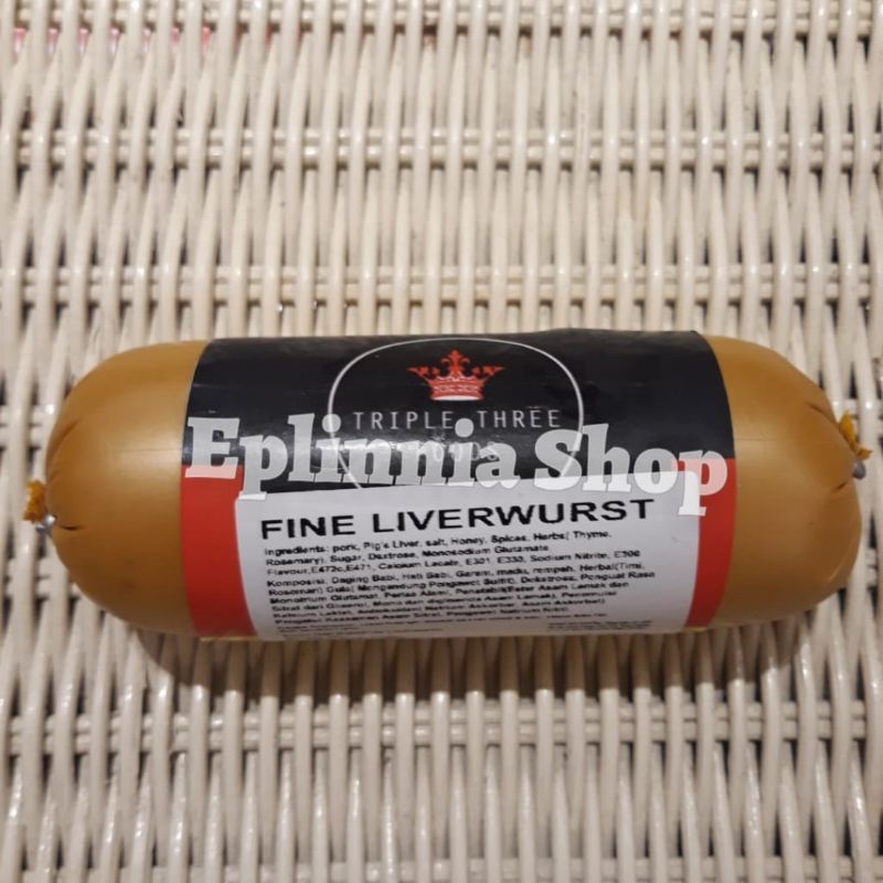 Jual Triple Three Foods Pork Liverwurst 150 gr | Shopee Indonesia