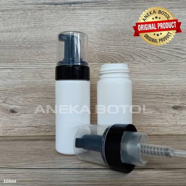 Jual BOTOL PUMP FOAMER 100 ML TUTUP HITAM BOTOL FOAM BUSA 100 ML BOTOL TRAVELLING | Shopee Indonesia