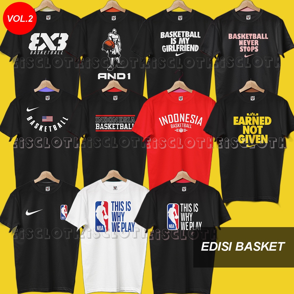 Jual Kaos Baju Combed 30S Distro NBA Basketball Basket This Is Why We ...