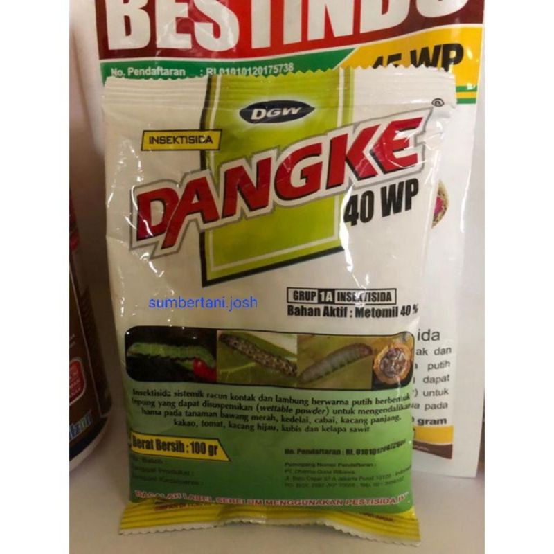 Jual Insektisida DANGKE 40WP Isi Bersih 100Gram Pembasmi Ulat dan Telur ...