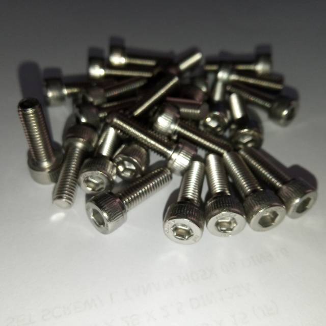 Jual Baut L M5 x 16 (1.6cm) stainless 304 THE A2-70 | Shopee Indonesia