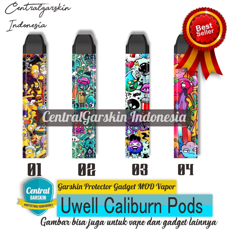Jual Skin Caliburn pod Doodle Edition warp sticker ⭐⭐⭐⭐⭐ terlaris ...