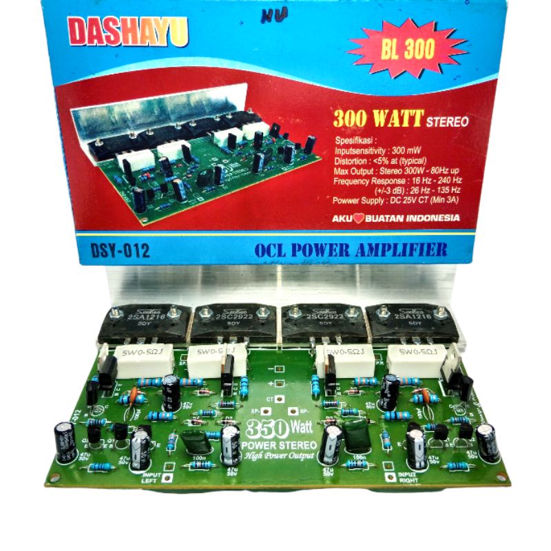 Jual POWER OCL DASHAYU DSY-012 OCL POWER AMPLIFIER BL 300 STEREO SUPER ...