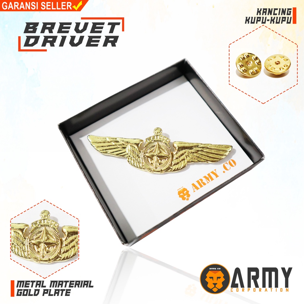 Jual wing brivet driver TNI arah mata angin | Shopee Indonesia