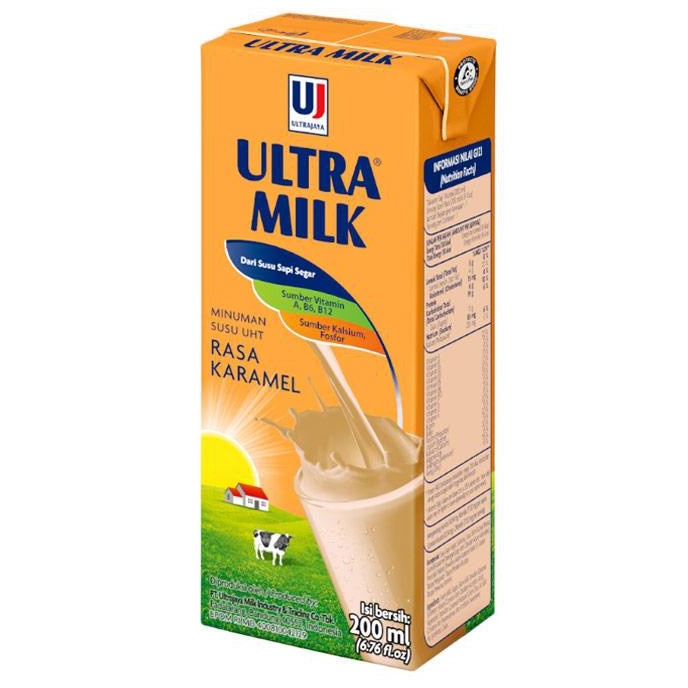 Jual Ultra Milk Rasa Karamel 200ml | Shopee Indonesia