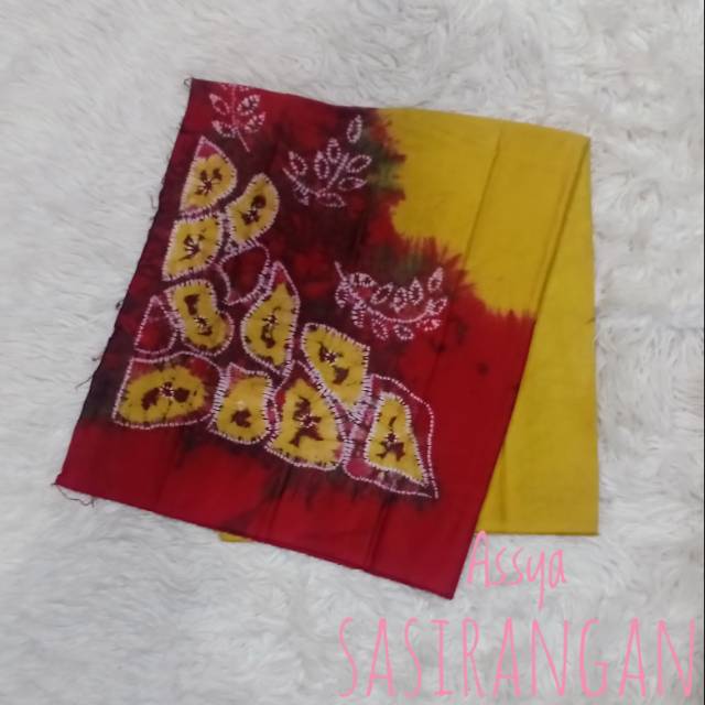 Jual Kain Sasirangan Khas Kalimantan Selatan katun satin (kuning motif ...
