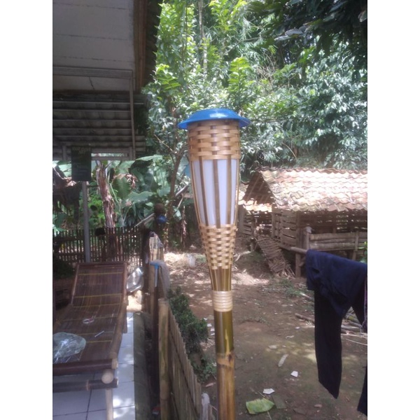 Jual Kap Lampu Hiasan Taman | kap lampu bambu | kap lampu | bambu unik ...
