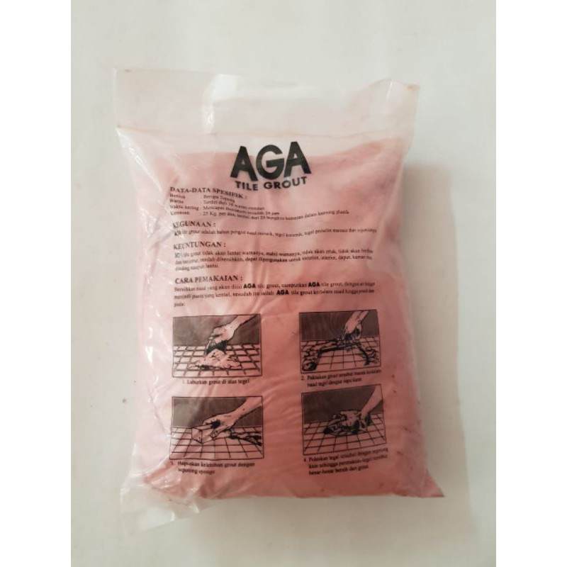 Jual SEMEN PENGISI CELAH NAT KERAMIK 1 KG OKER LANTAI TILE GROUT WARNA ...
