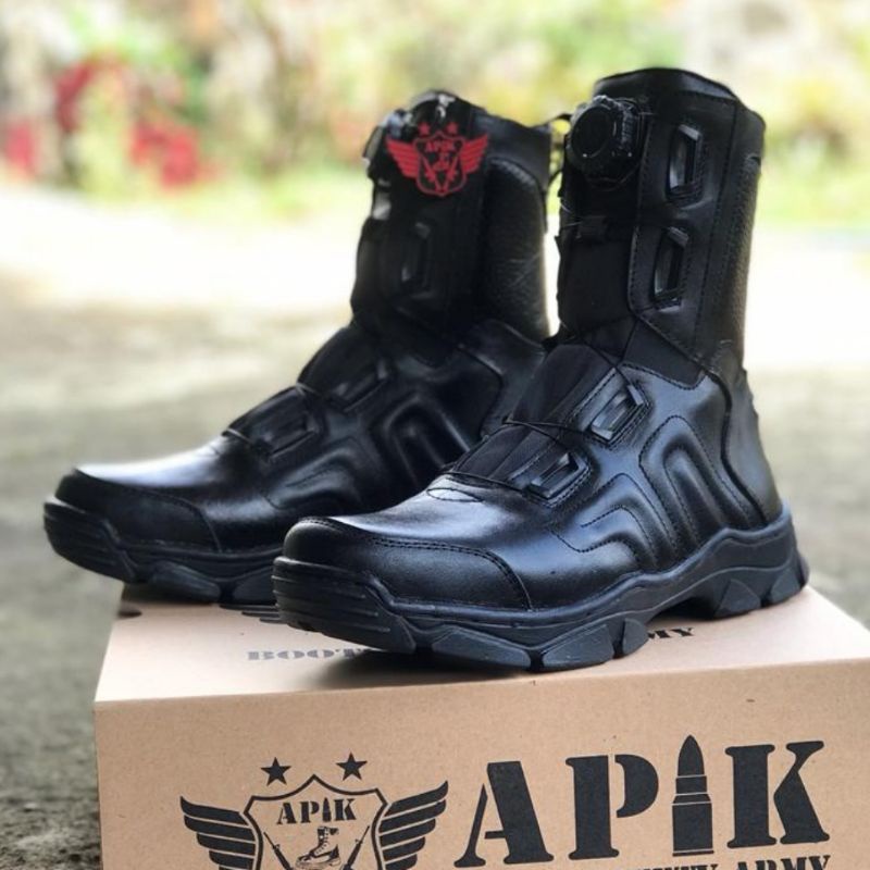 Jual SEPATU PDL TALI PUTAR APIK BAHAN KULIT SAPI ASLI SEPATU PDL DINAS ...