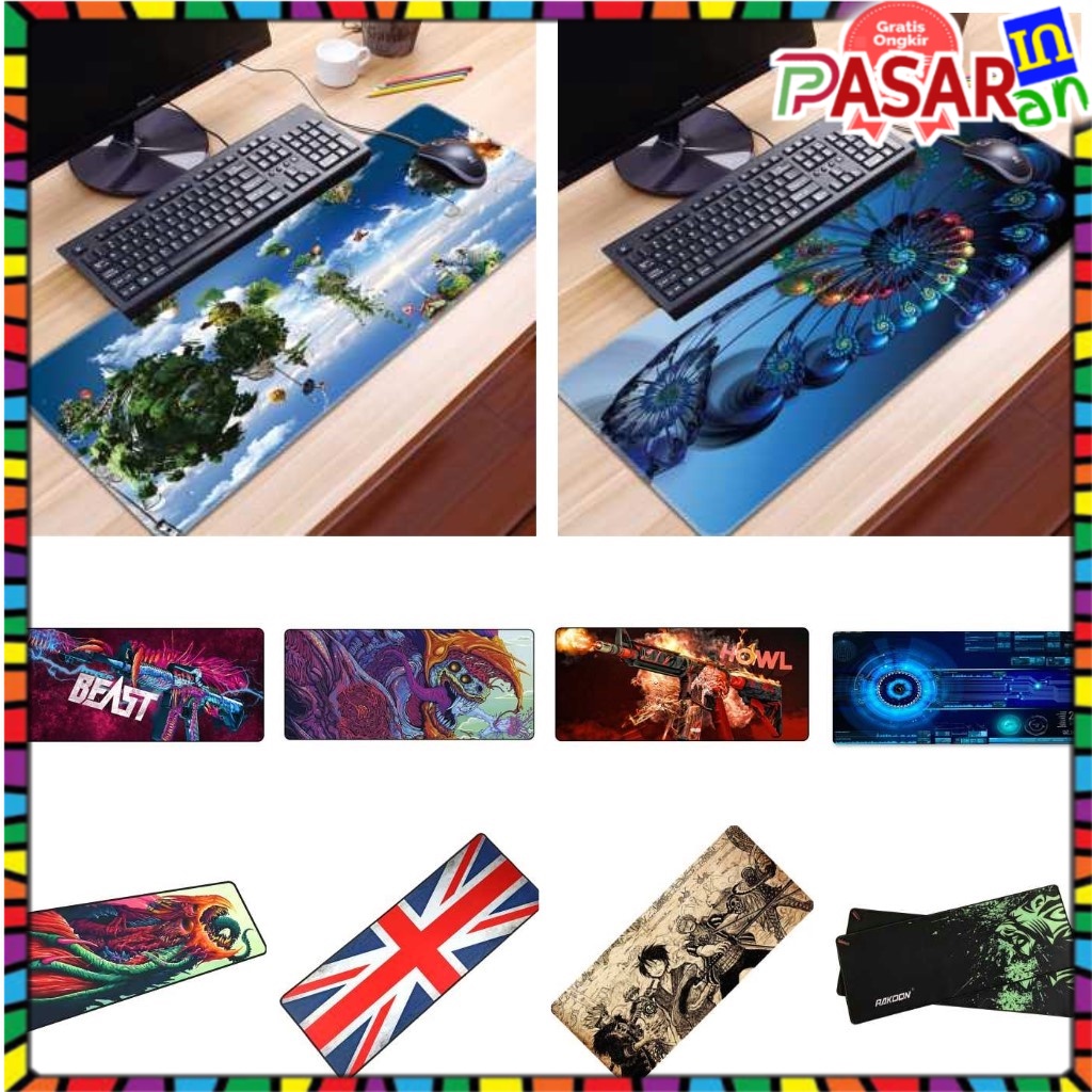 Jual ⭐Alas Mouse Gaming Mouse Pad Gaming Berbagai Gambar Keren Game ...