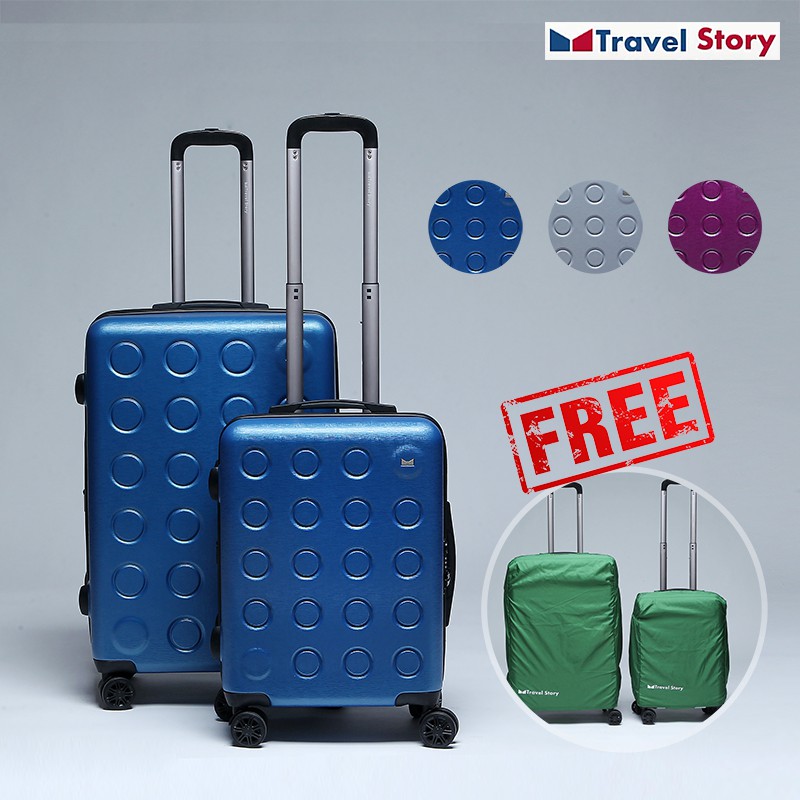 Jual Travel Story - Luggage SET 28" + 20" free Luggage Cover (3 Colors ...