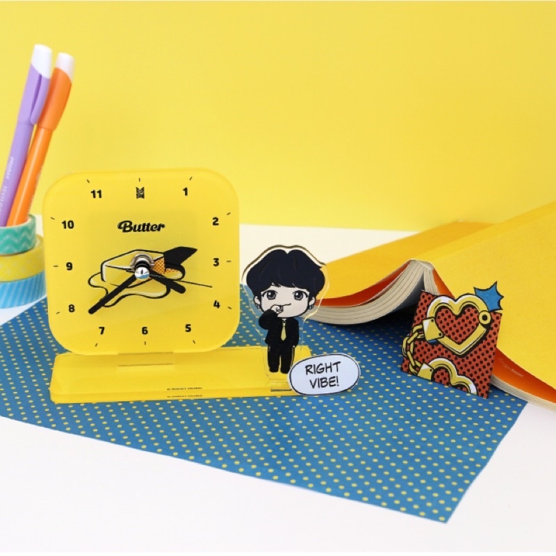 Jual BTS TINYTAN CLOCK BUTTER JAM BTS BT21 JAM MEJA DESK CLOCK DIGITAL ...