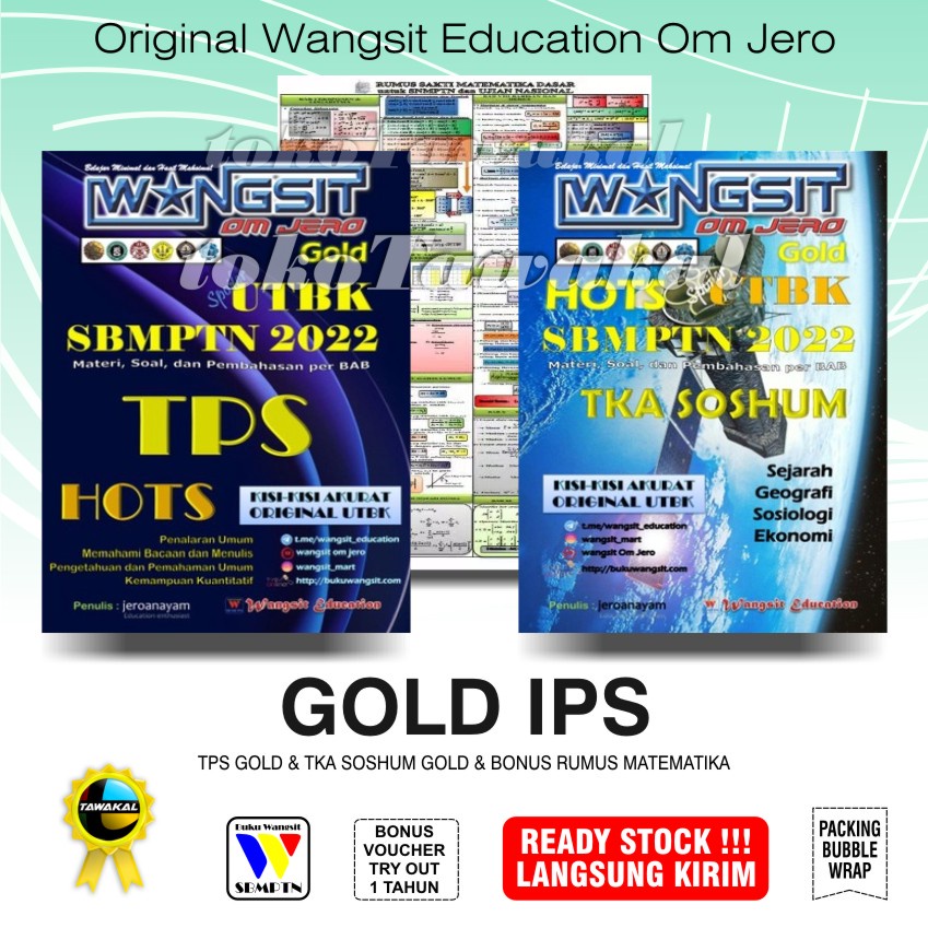 Jual Buku Wangsit 2022 / GOLD IPS / SOSHUM / UTBK SBMPTN 2022 | Shopee ...