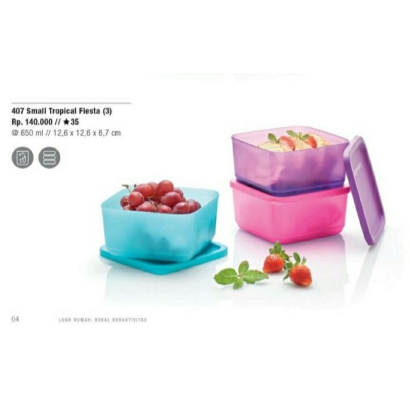 Jual small square round tupperware | Shopee Indonesia