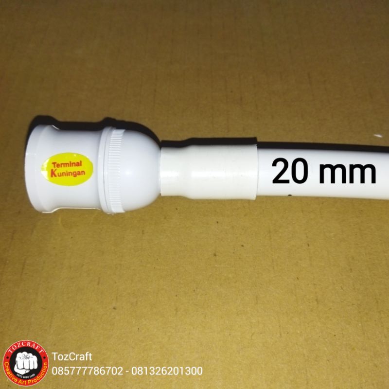 Jual Fitting lampu dekorasi + sok untuk pipa 16 mm, 20 mm dan Sok pipa ...