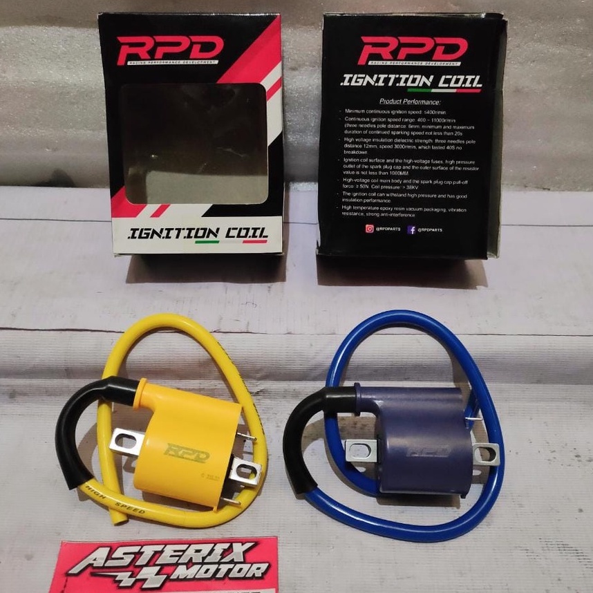 Jual COIL KOIL Kuil Racing ignition Coil RPD Universal Injeksi dan ...