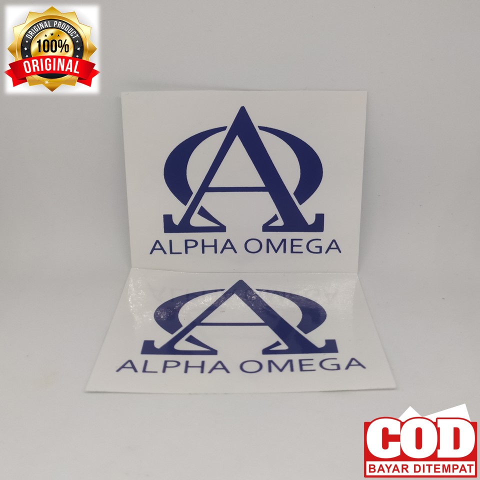 Jual Stiker Rohani Kristen Alpha Omega / Stiker Motor Rohani / Stiker ...