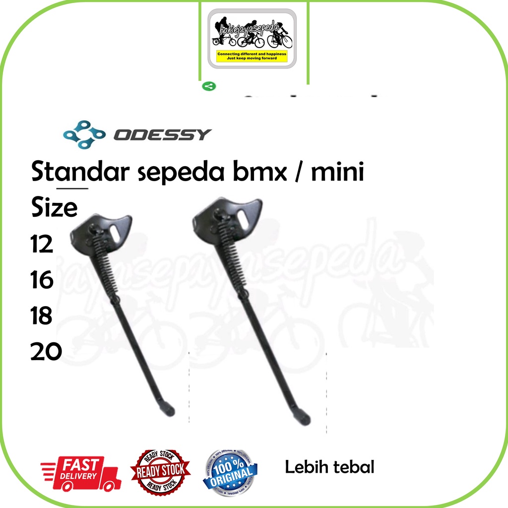 Jual ODESSY STANDAR SEPEDA ANAK BMX MINI SIZE 16 - 18 - 20 WARNA HITAM ...