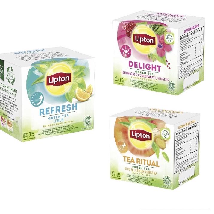 Jual Lipton Green Tea teh Delight - Refresh - Tea Ritual Teh Celup isi ...
