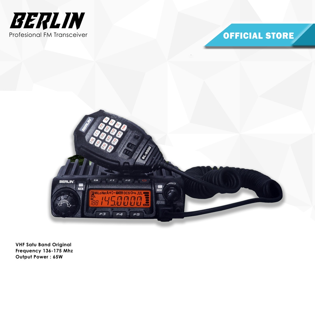 Jual Radio RIG BERLIN BL-9000 VHF Original | Shopee Indonesia