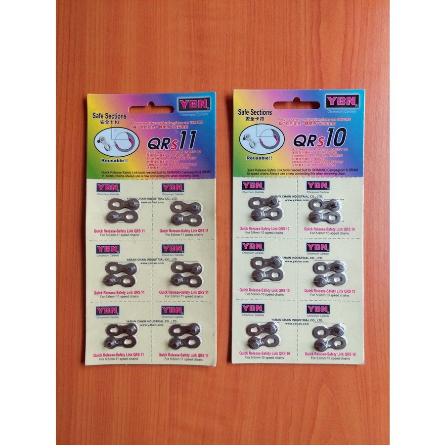 Jual YBN Chain Connector Missing Link Sambungan Rantai 10 dan 11 Speed ...