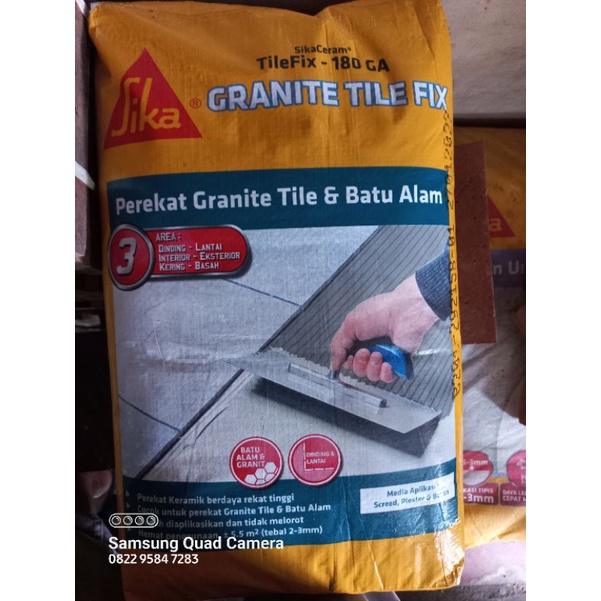 Jual perekat granit tile dan batu alam tilefix 180 ga 25 kg | Shopee ...