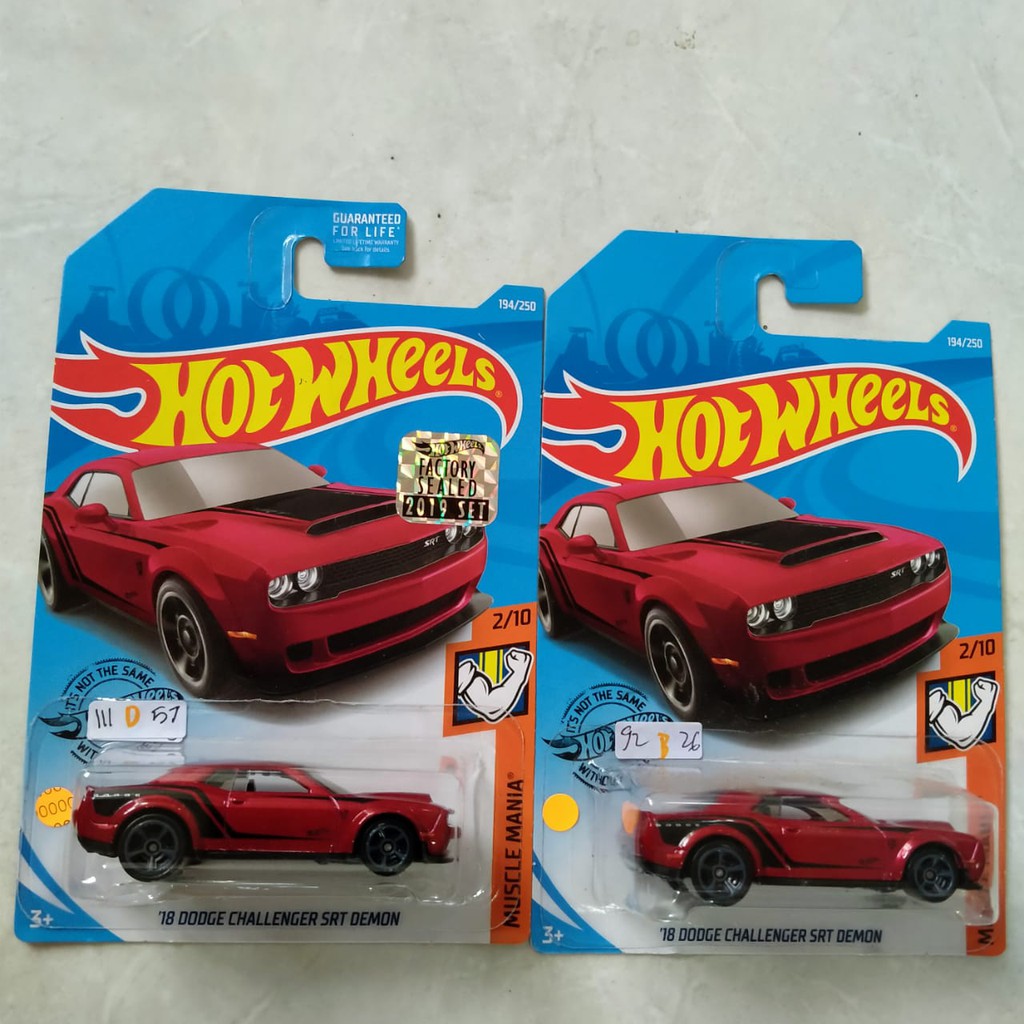 Jual Hw 18 Dodge Challenger Srt Demon Hw Muscle Mania Shopee Indonesia