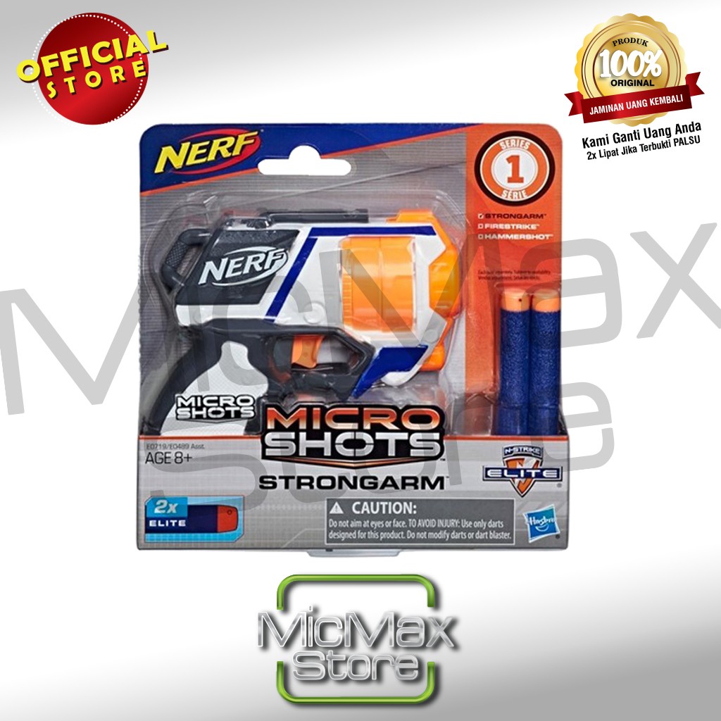 Jual Nerf Micro Shots Strongarm Microshots Original Hasbro | Shopee ...