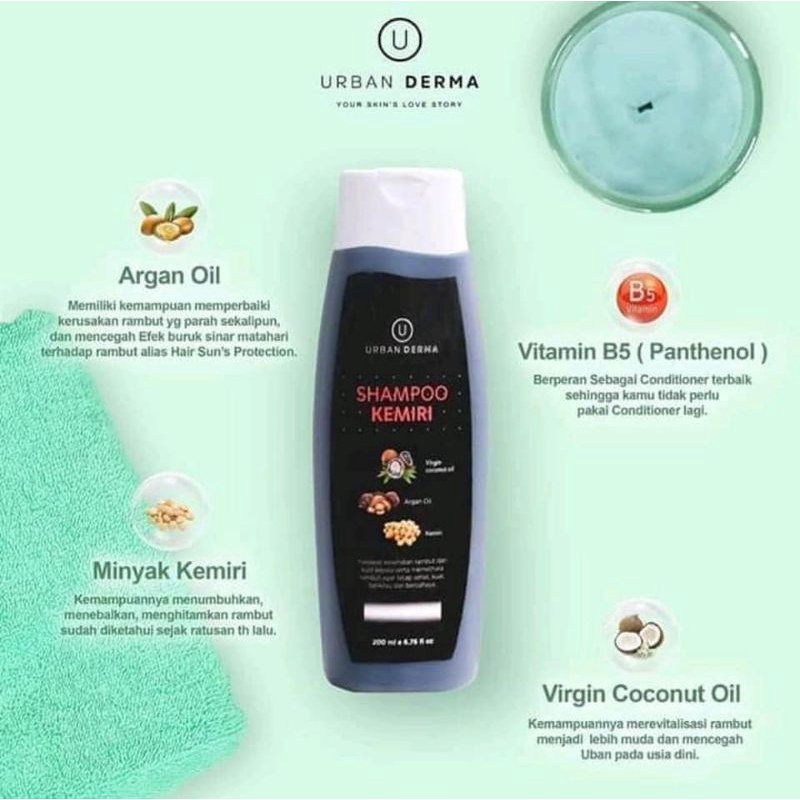 Jual Shampoo Kemiri UrbanDerma | Shopee Indonesia