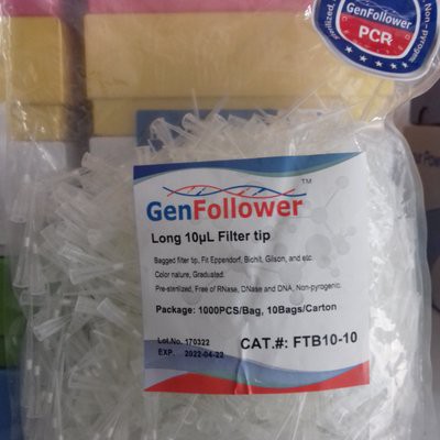 Jual Filter tips 10ul GenFollower 1000 pcs/bag Autoclaveable Sterile ...
