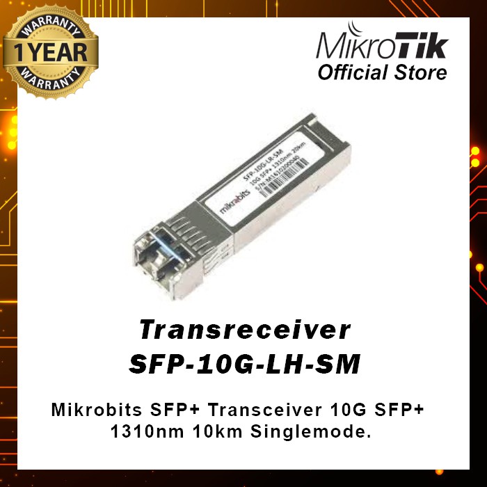 Jual Mikrotik SFP-10G-LH-SM Transceiver SFP 10G LH SM | Shopee Indonesia