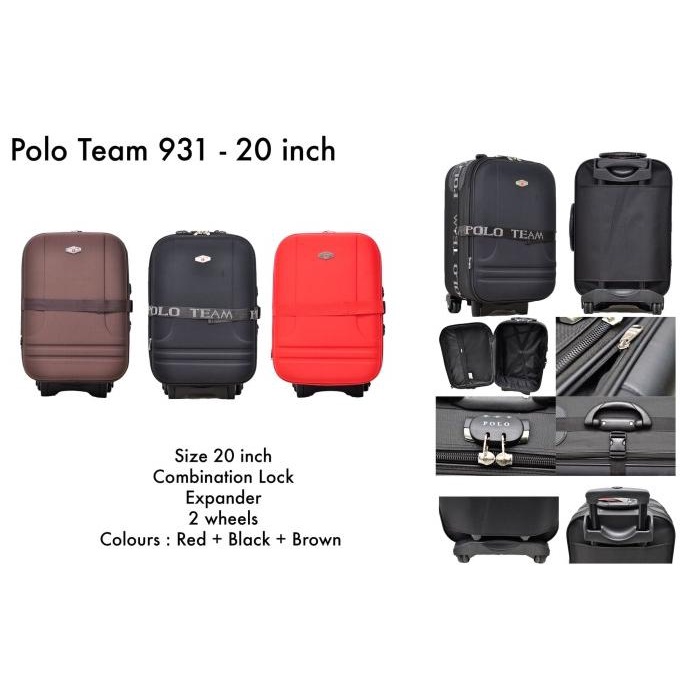 Jual Original Polo Team 931 Koper Kabin Size 20 Inch | Shopee Indonesia
