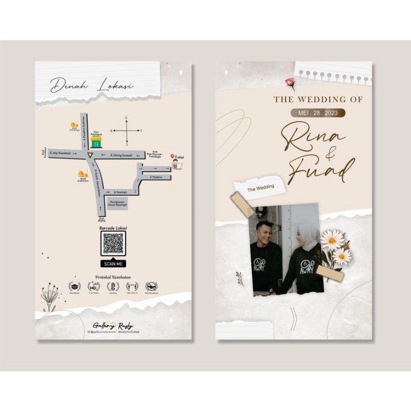 Jual Undangan Pernikahan Murah, Desain Kekinian, Undangan Simpel ...