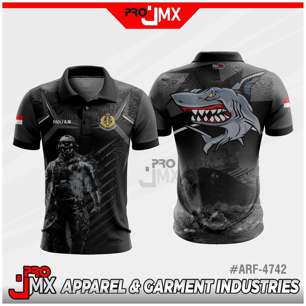 Jual PROJMX - KAOS JERSEY FULL PRINTING TNI AL (BISA CUSTOM) | Shopee Indonesia