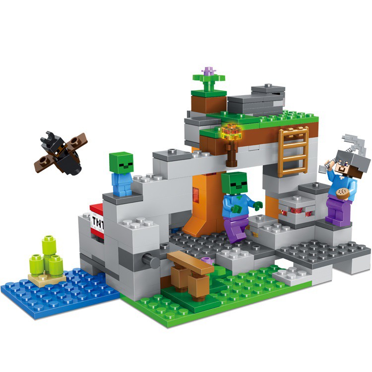 Jual Mainan Bricks Minecraft My world The Zombie Cave | Shopee Indonesia