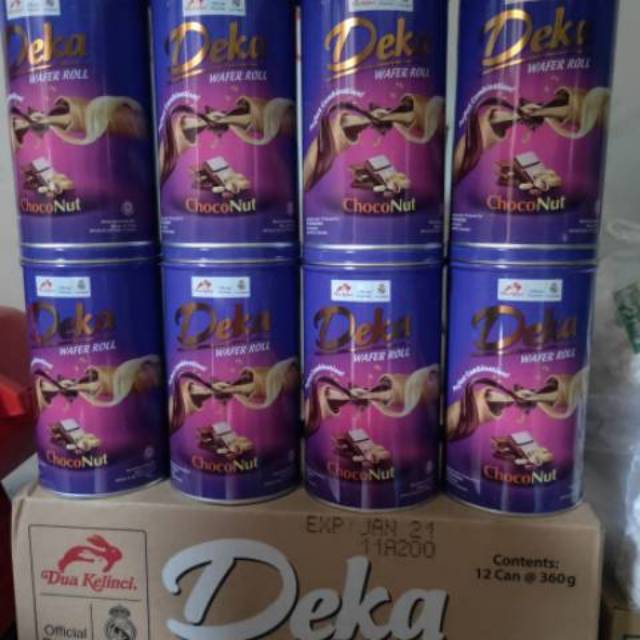 Jual Deka wafer roll Variant ChocoNut 360g | Shopee Indonesia