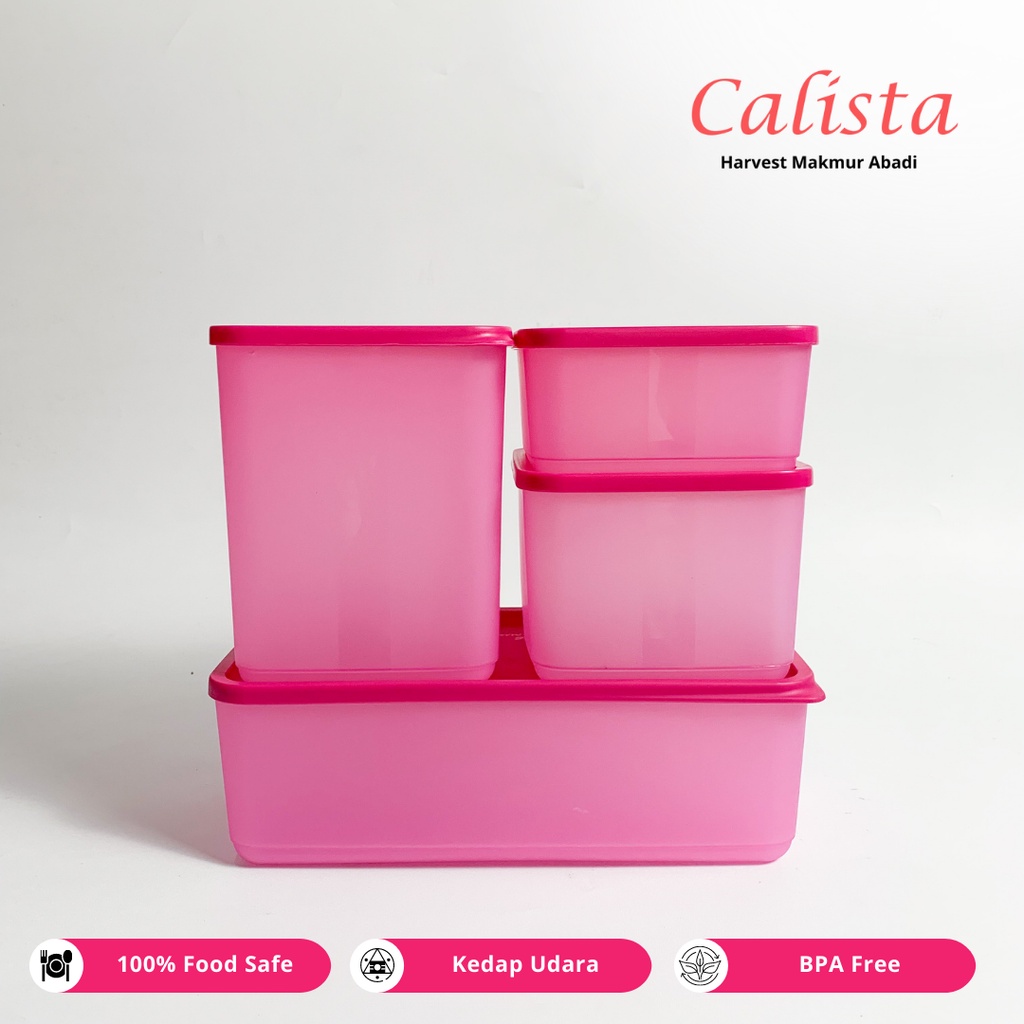 Jual [CALISTA] FOOD KONTAINER SET AURORA ISI 4 | Shopee Indonesia