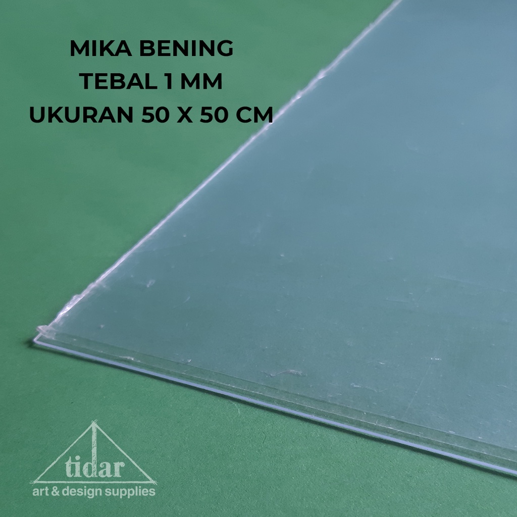 Jual Mika Bening Tebal 0,5 - 1 MM Ukuran 50x50 CM / Plastik Maket / Akrilik Transparan | Shopee ...