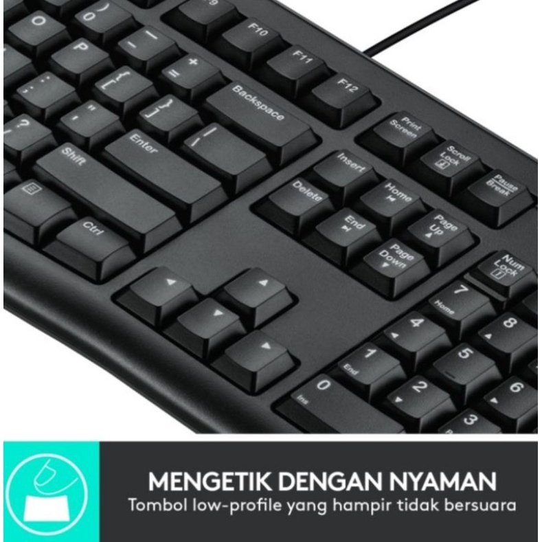 Jual Keyboard mouse logitech usb MK120 ORIGINAL | Shopee Indonesia
